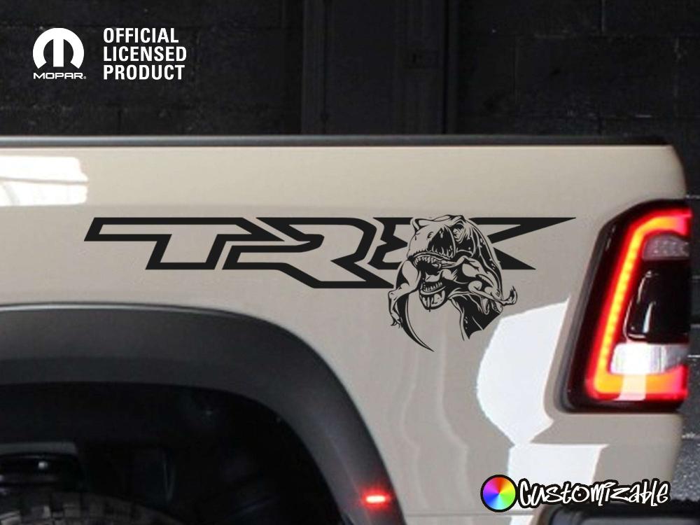 RAM TRX Bedside Decals - TRX Logo + Raptor Eater Easter Egg Logo – Apex ...