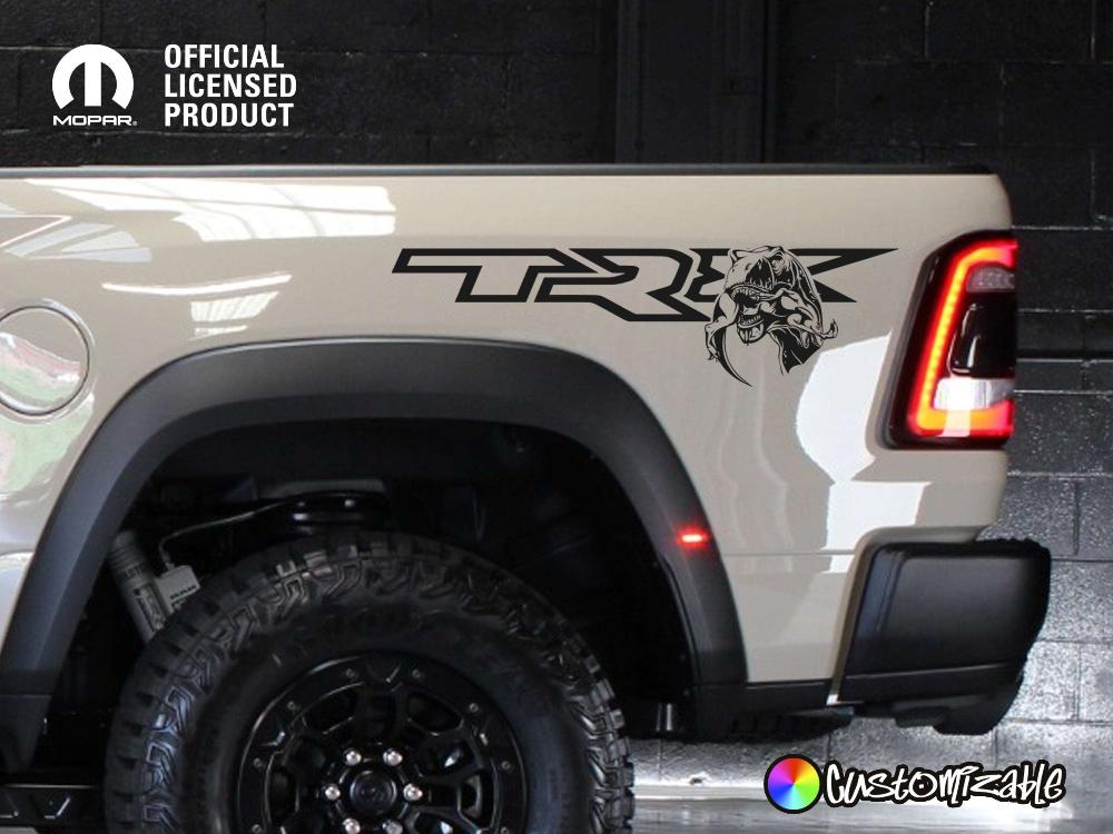 RAM TRX Bedside Decals - TRX Logo + Raptor Eater Easter Egg Logo – Apex ...