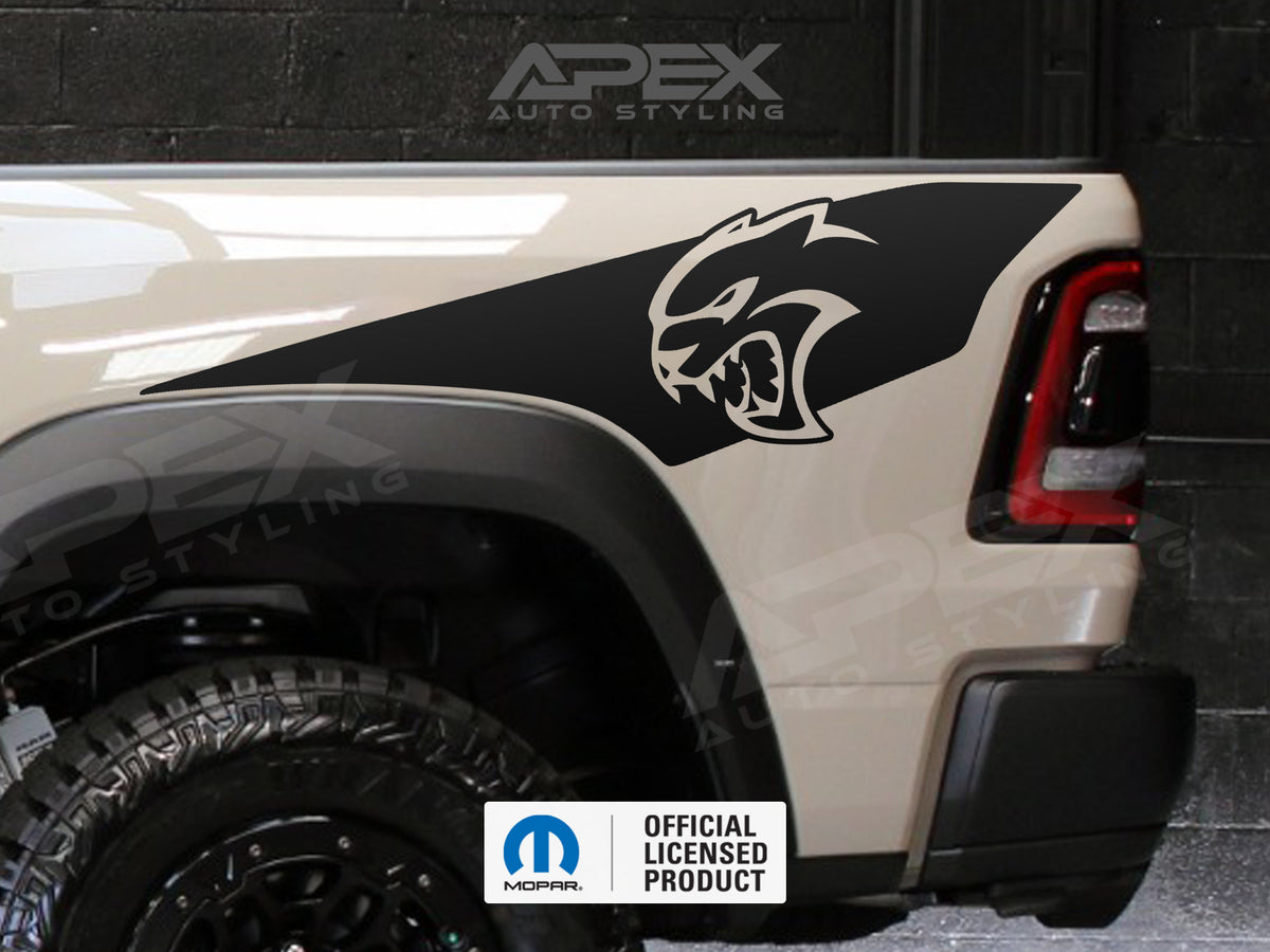 TRX Ignition Edition Style Bedside Decals- Hellcat Logo - Customizable ...