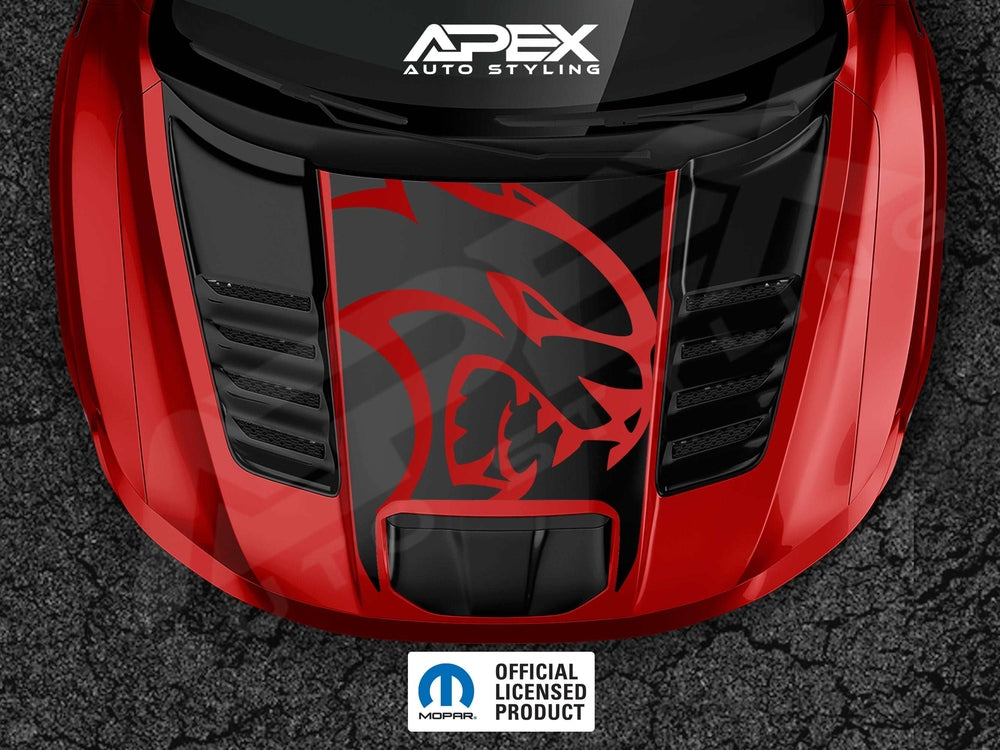 RAM TRX Hood Decals - Large Hellcat Logo Cutout – Apex Auto Styling