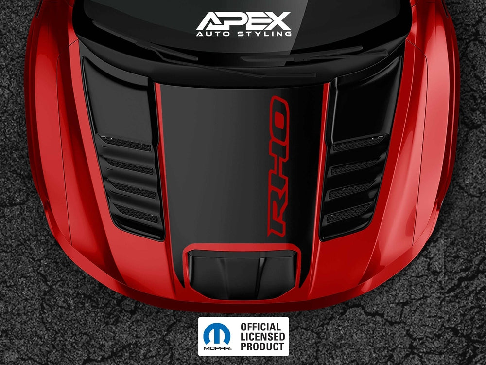 RAM RHO Hood Decals - OEM Style With RHO Logo Cutout – Apex Auto Styling