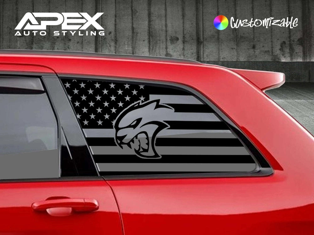 Grand Cherokee Quarter Window Decals - Hellcat Logo (2011 - 2021 ...
