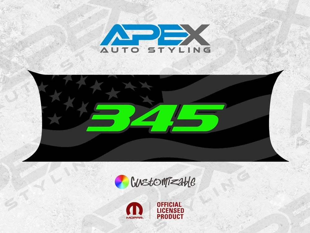 Challenger Taillight Divider Decal - 345 Logo – Apex Auto Styling
