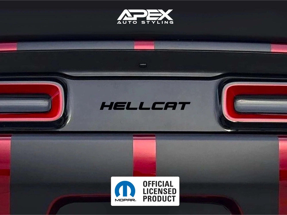 Challenger Taillight Divider Decal - Hellcat Text – Apex Auto Styling