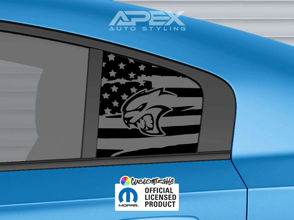 Charger Quarter Window Decals - Hellcat Logo (2011 - 2023) – Apex Auto ...
